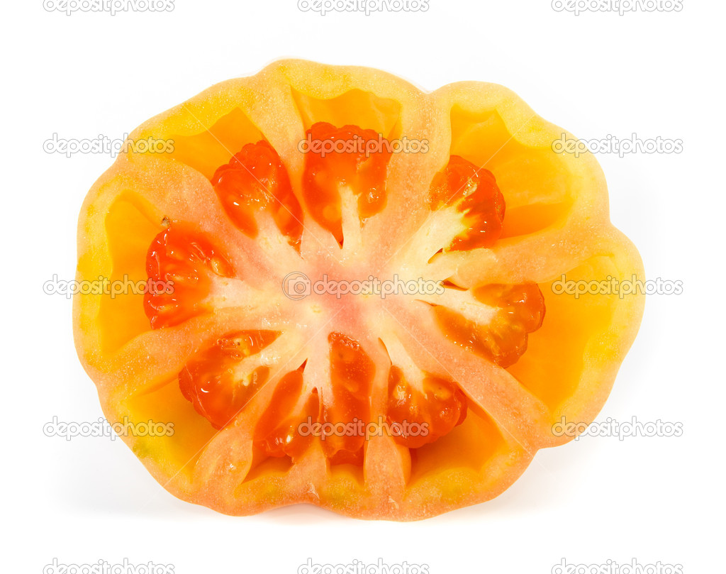 One half of a sliced juicy tomato Stock Photo by ©eggheadphoto 15620159