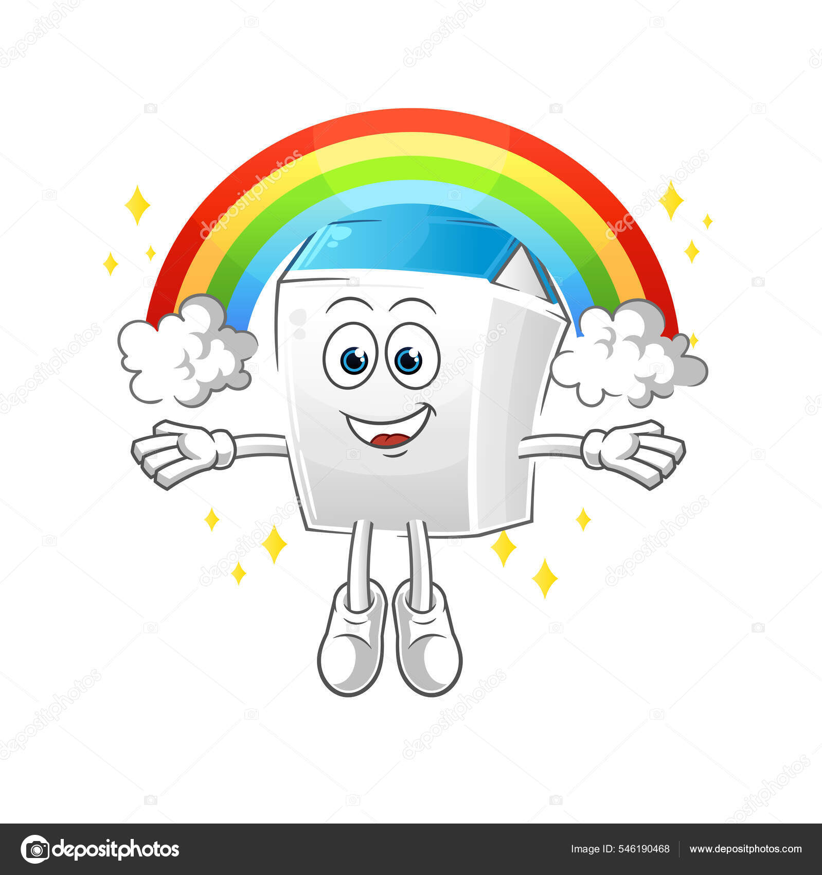 Milk Rainbow Cartoon Vector Stock Vector by ©hariyusuf.rap.gmail.com ...