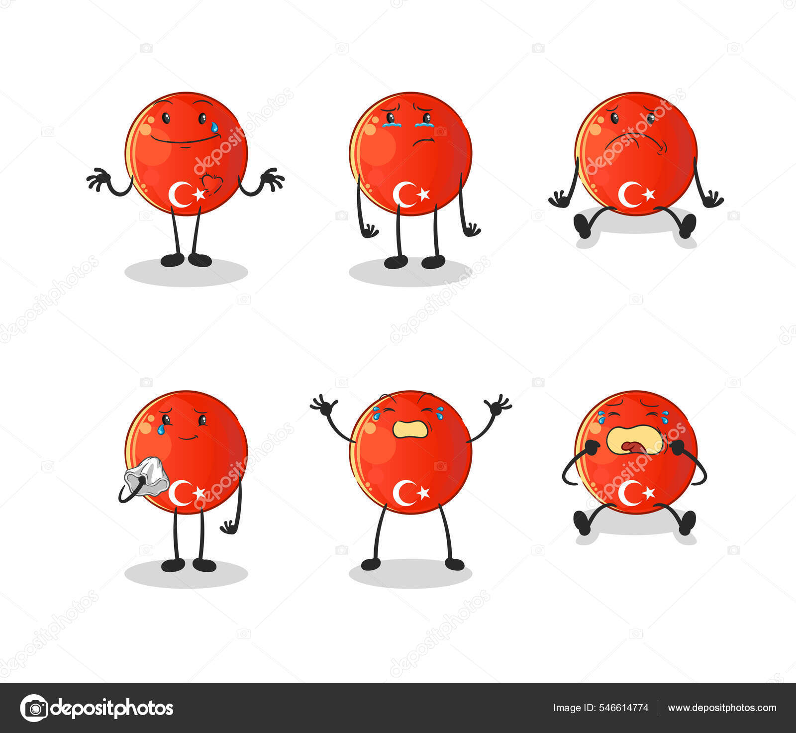 Sad Red Blood Cell Cartoon