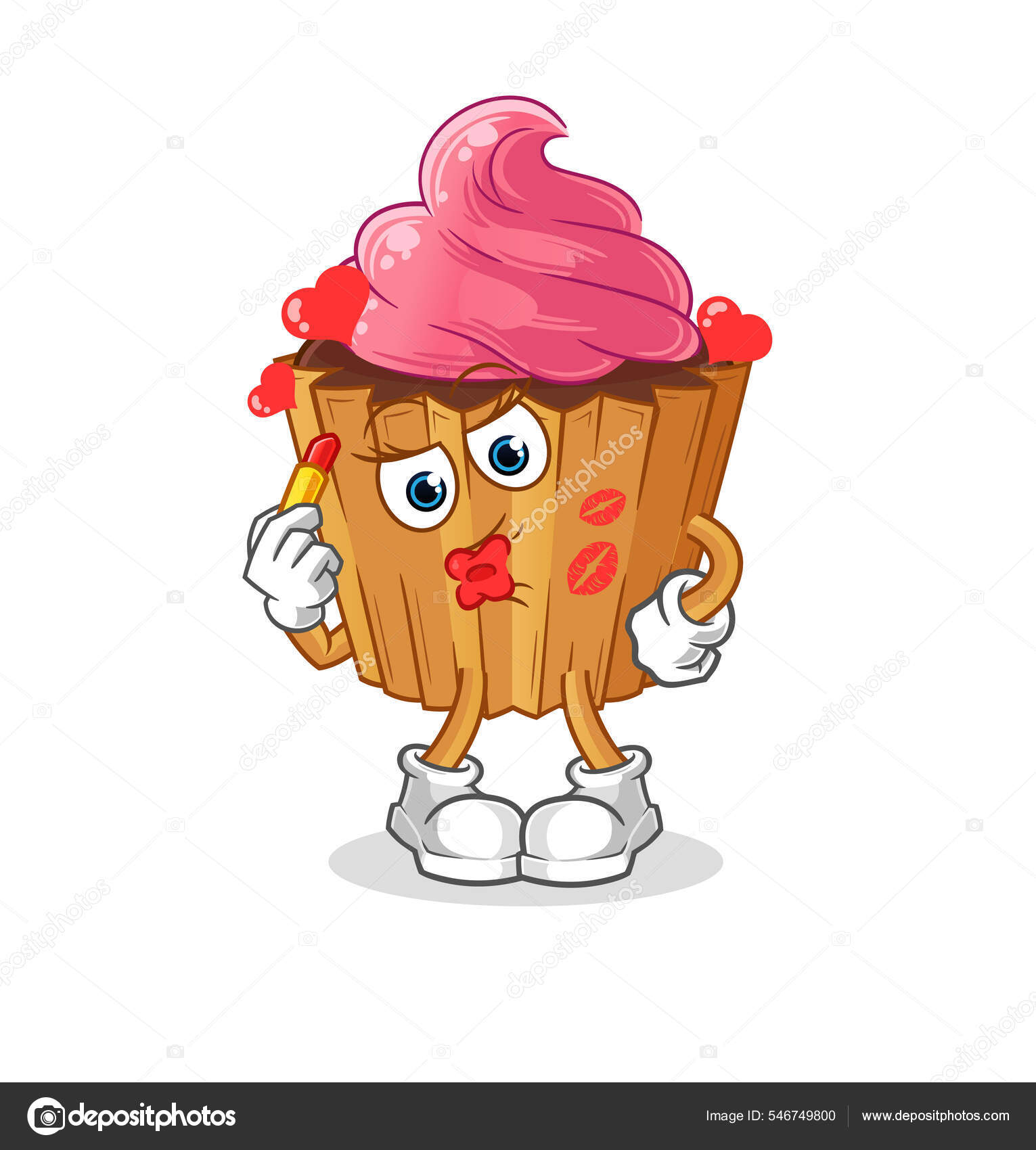 Cupcake Make Mascot Cartoon Vector Stock Vector by ©hariyusuf.rap.gmail ...