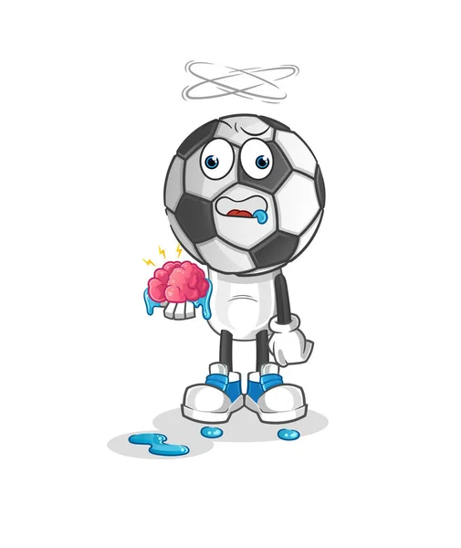 Football Head Cartoon Propose Ring Cartoon Mascot Vector Stock Vector ...