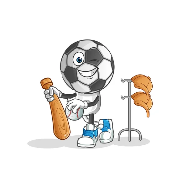 Kepala Kartun Sepak Bola Berbohong Seperti Karakter Pinokio Vektor ...