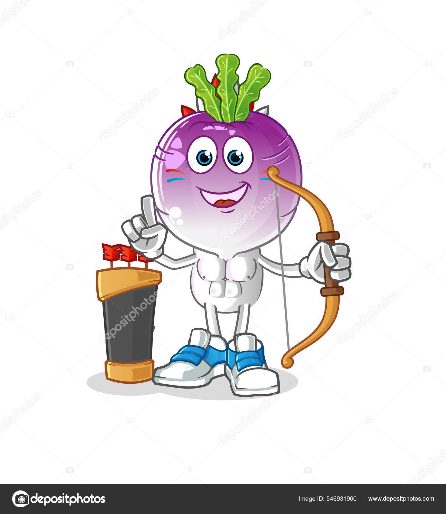 Turnip Head Cartoon Native American Tribe Cartoon Vector Stock ...