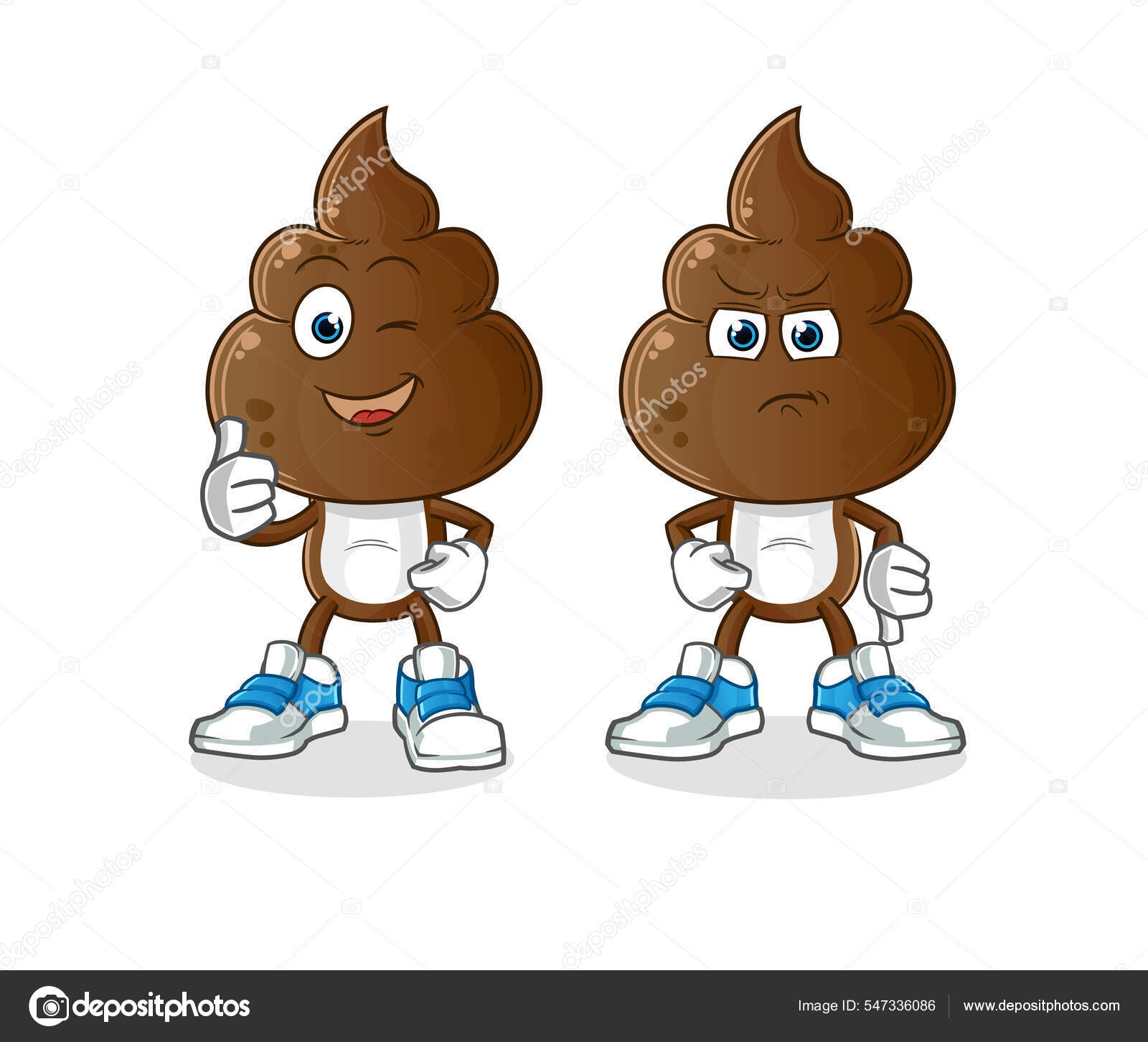 Human Shit Head Cartoon Thumbs Thumbs Cartoon Vector Vetor de ...