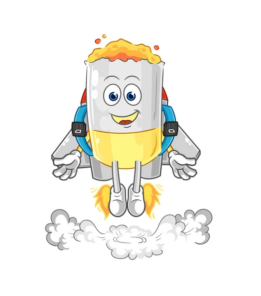 Golf Head Jetpack Mascot Cartoon Vecto Stock Vector by ©hariyusuf.rap ...