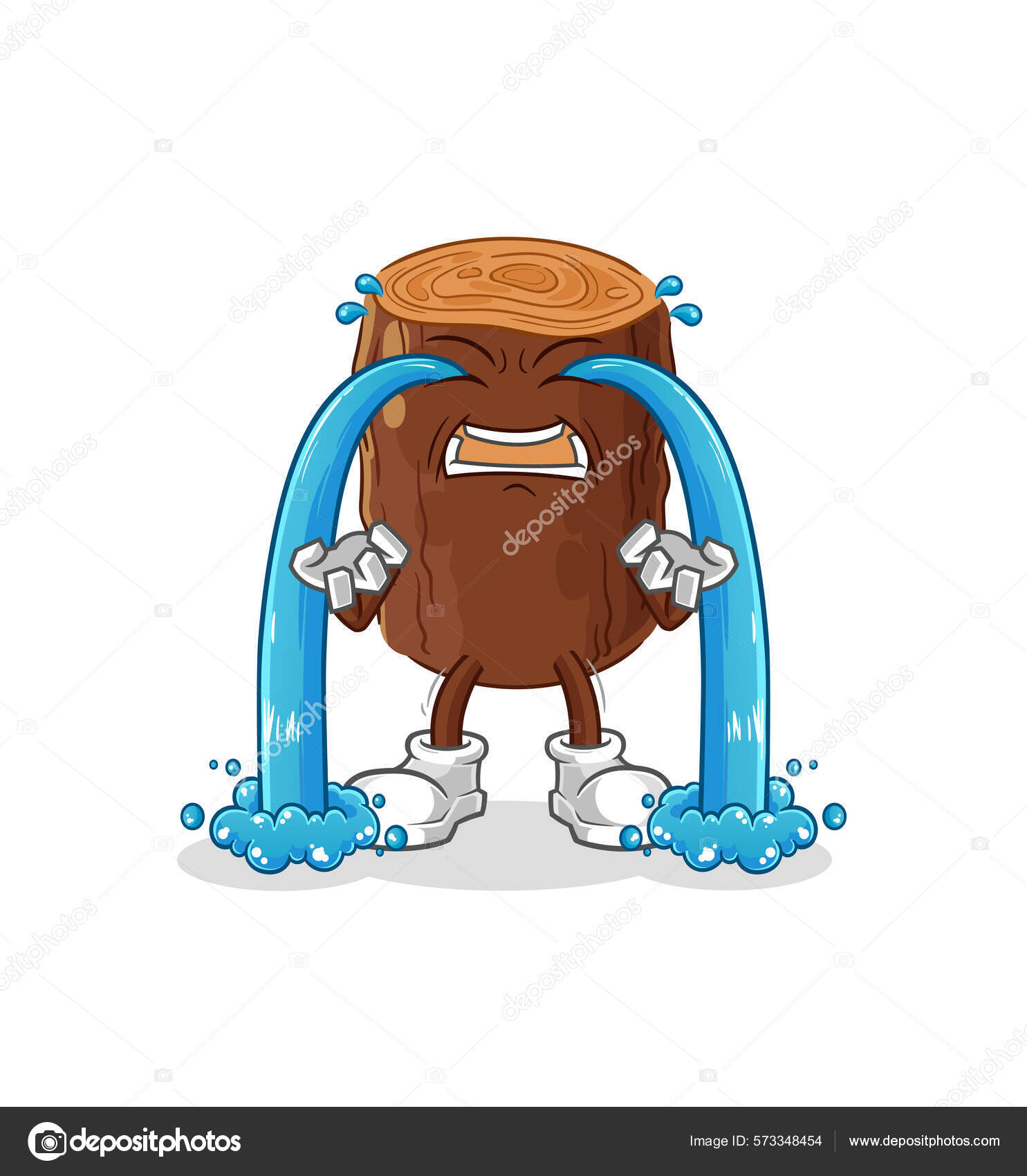 Log Crying Illustration Character Vecto Stock Vector by ©hariyusuf.rap ...