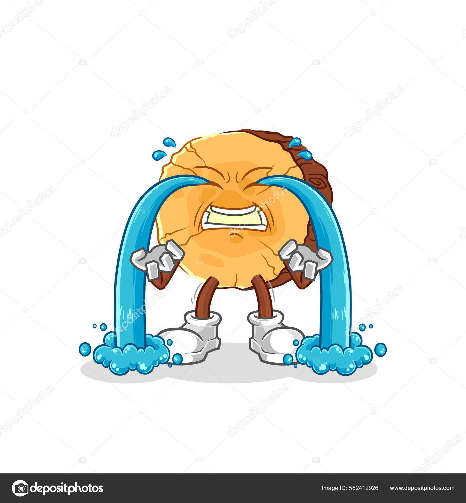 Log Crying Illustration Character Vecto Stock Vector by ©hariyusuf.rap ...