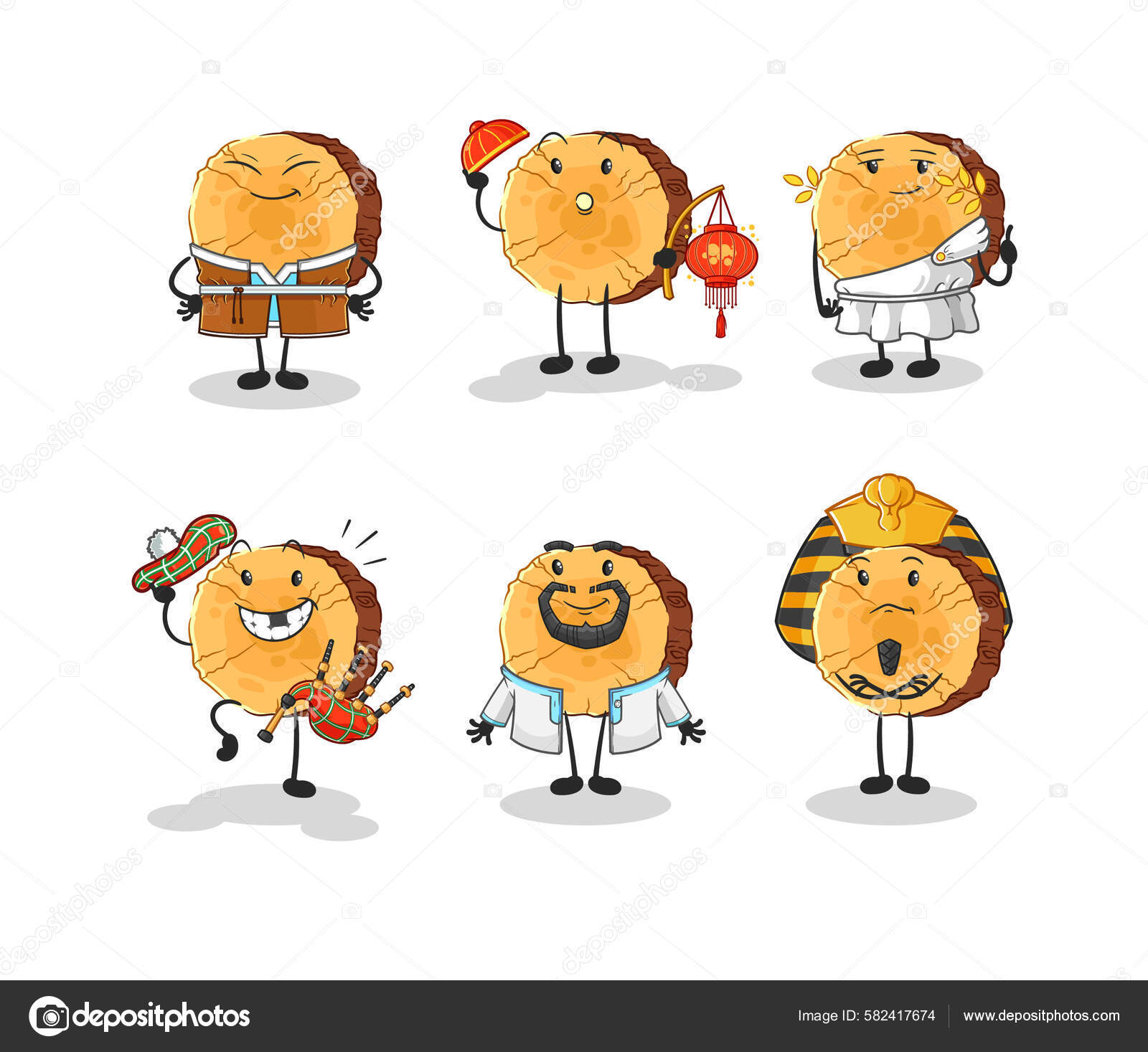 Log World Culture Group Cartoon Mascot Vecto Stock Vector by ©hariyusuf ...