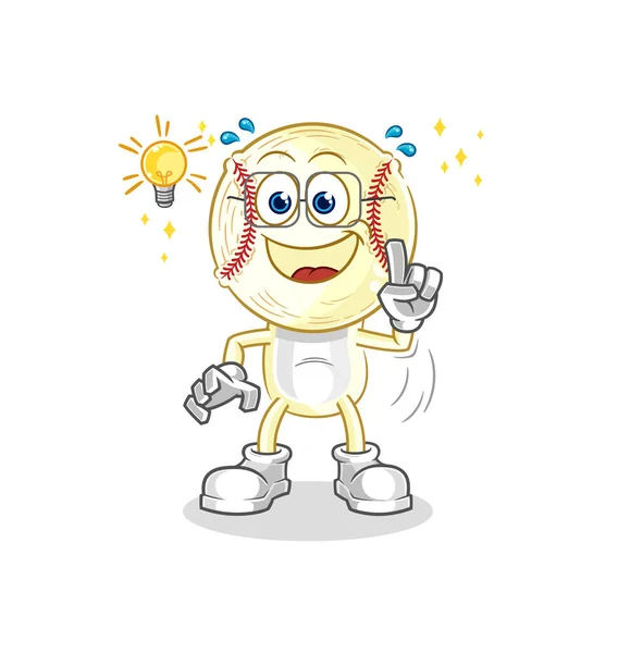 Baseball Head Holding Hand Loudspeakers Vector Cartoon Characte Stock ...