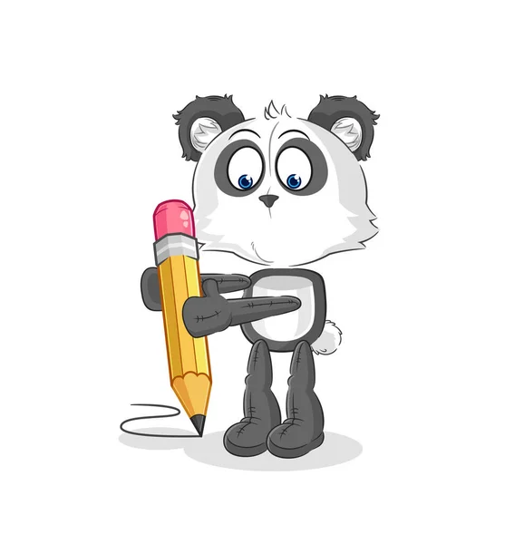 Rabbit Write Pencil Cartoon Mascot Vecto Stock Vector by ©hariyusuf.rap ...