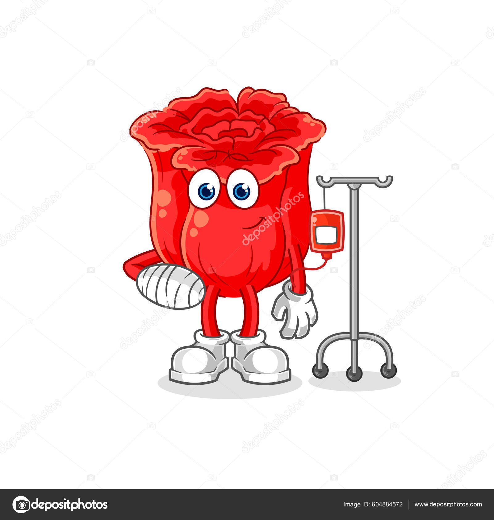 Rose Sick Illustration Character Vecto Vector de stock por ©hariyusuf ...