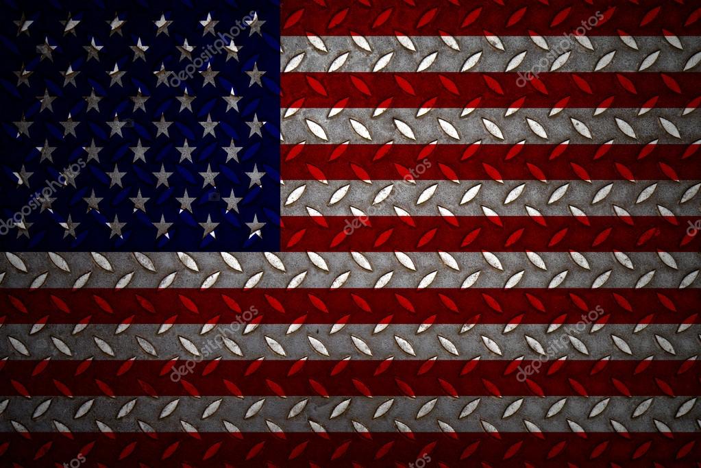 Usa Flag Seamless steel diamond plate Stock Photo by ©nattapol 42982731