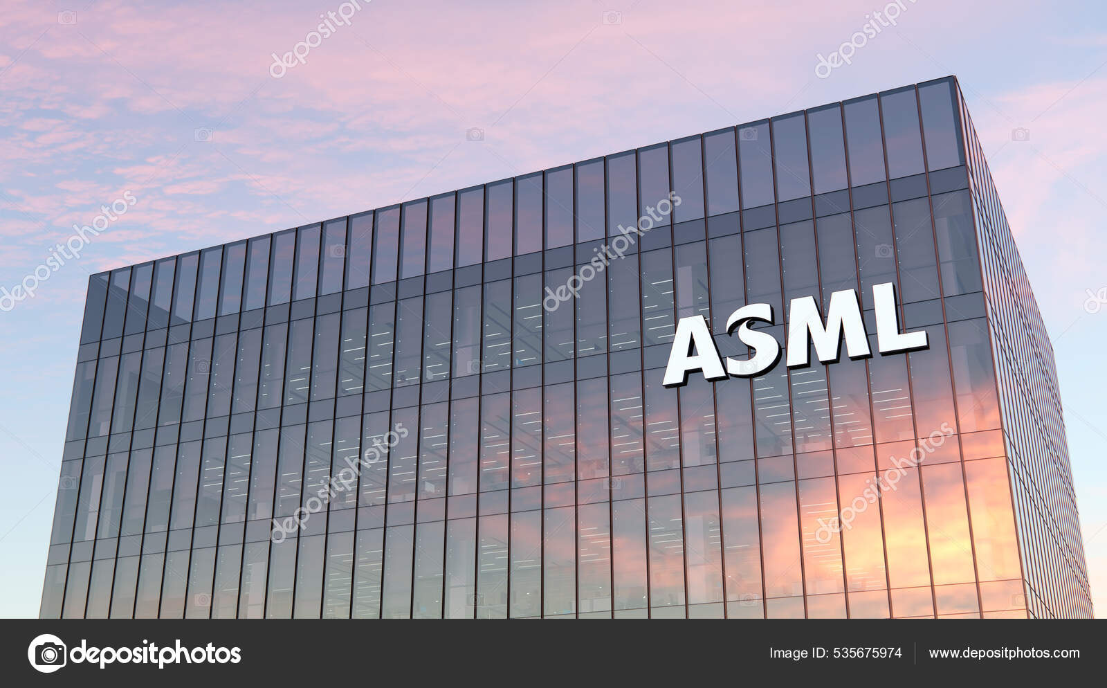 Asml Sign Headquarters Silicon Valley Asml Dutch Company Largest ...