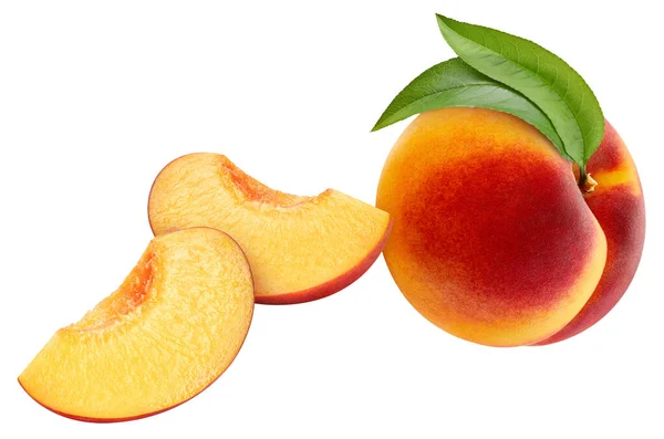 Peach isolated. Peach slice. Stock Photo by ©Maks_Narodenko 545407320 Peach isolated. Peach slice. Stock Photo by ©Maks_Narodenko 545407320