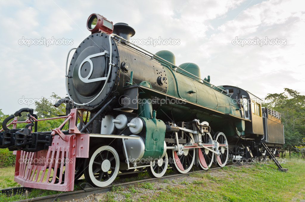 Ancient steam trains — Stock Photo © yongkiet #36027921