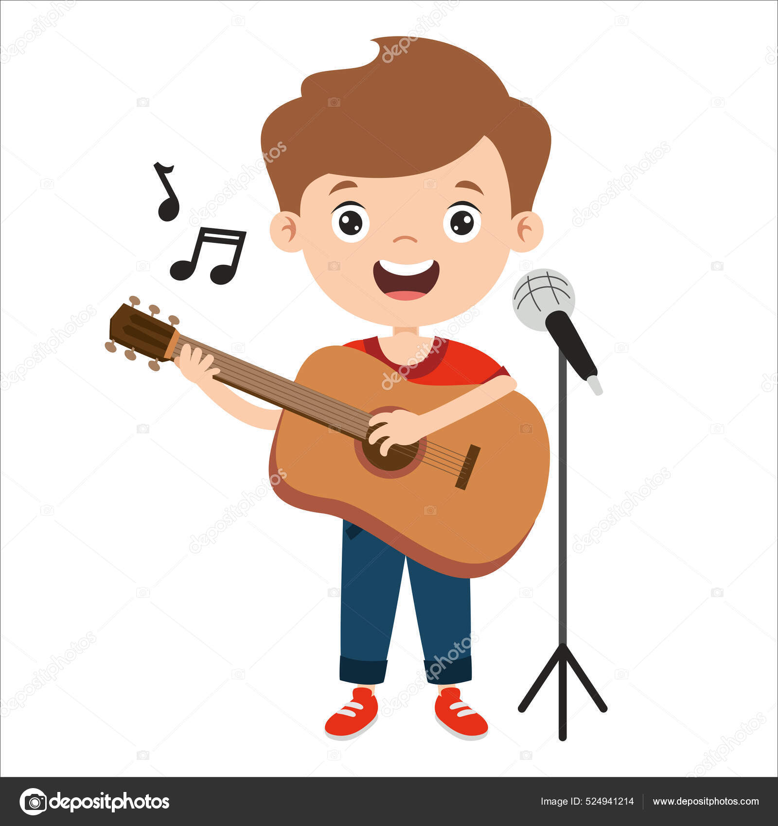 Dibujo Dibujos Animados Músico Vector de stock #524941214 de ©helime ...