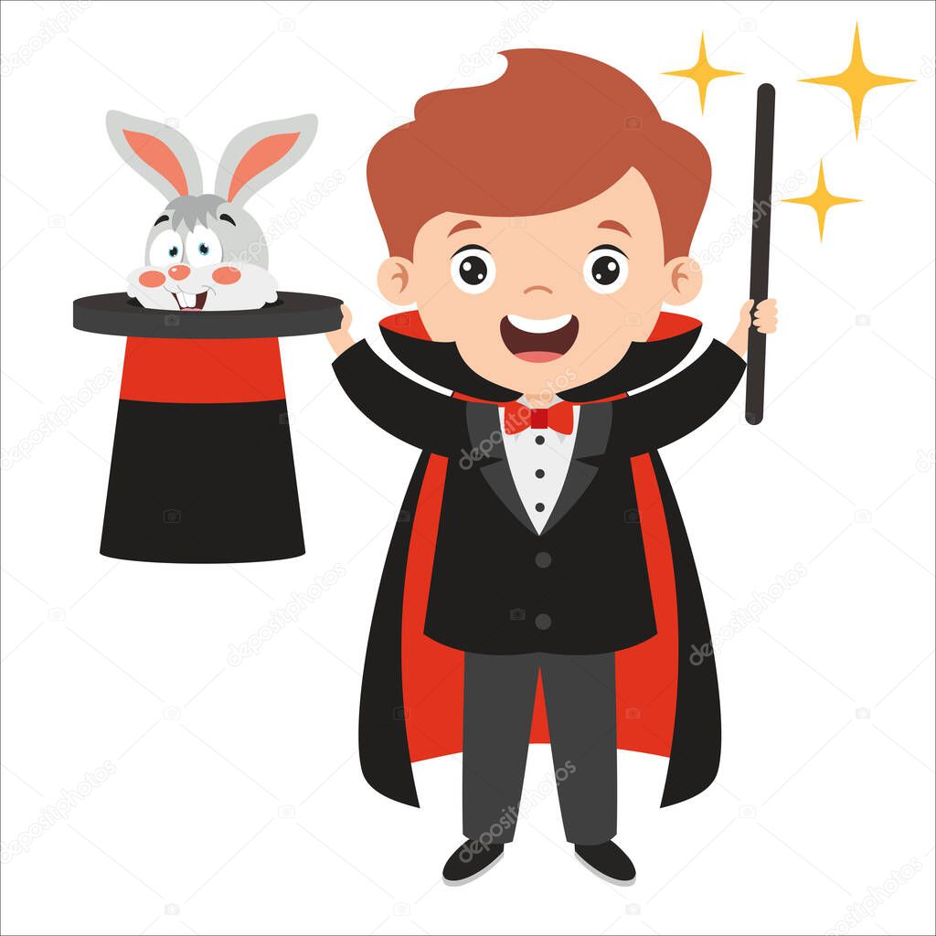 Dibujo de dibujos animados de un mago 2025