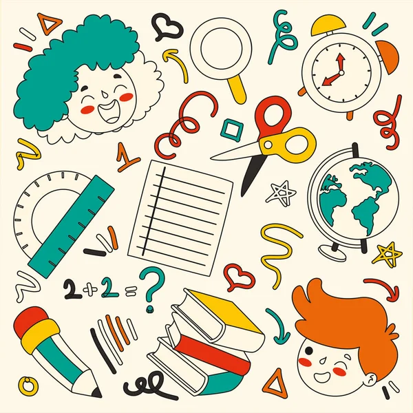 Hand Drawn Funny Cartoon Student Stock Vector Image by ©yusufdemirci ...