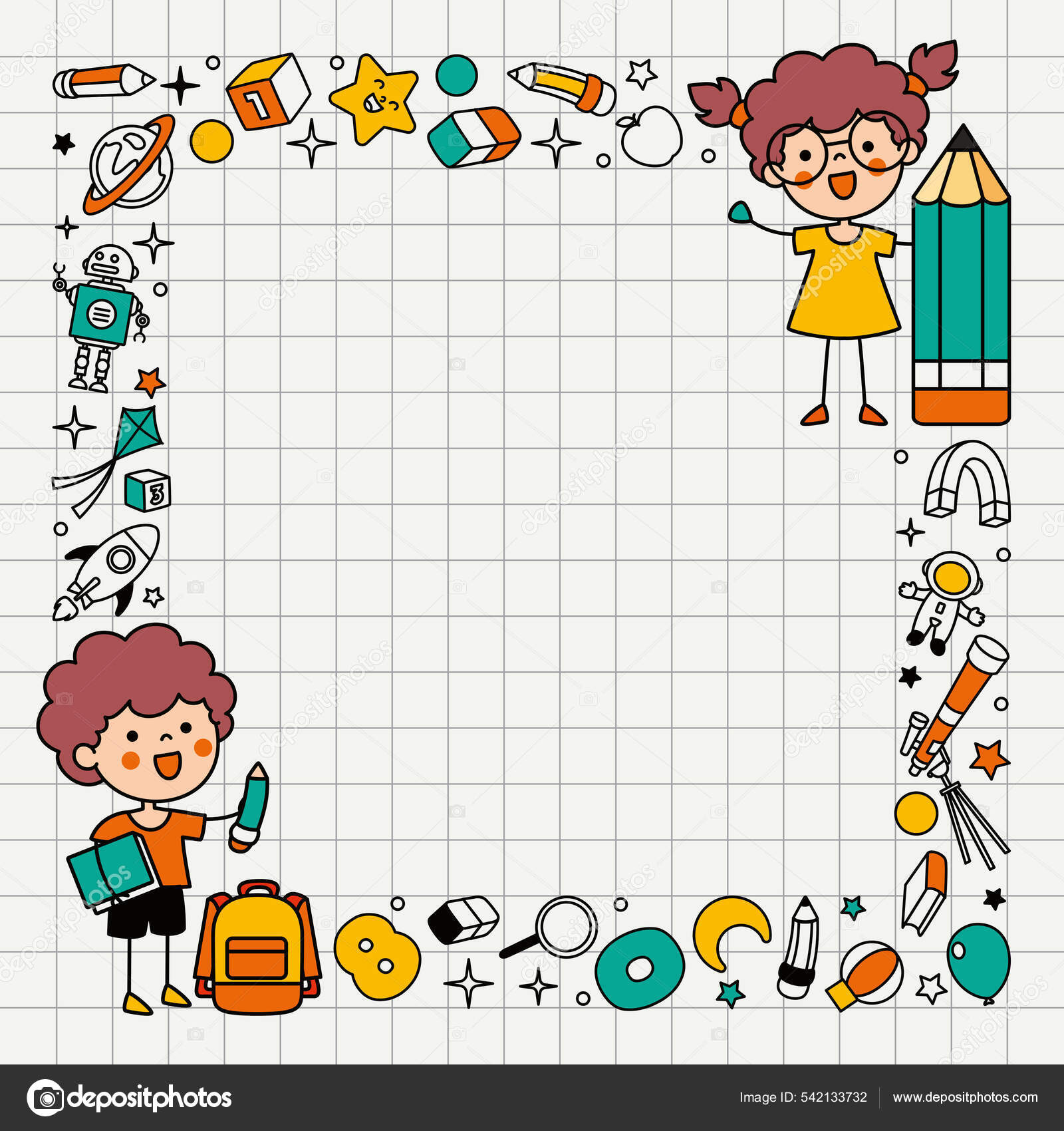 Hand Drawn Funny Cartoon Student Stock Vector Image by ©yusufdemirci ...