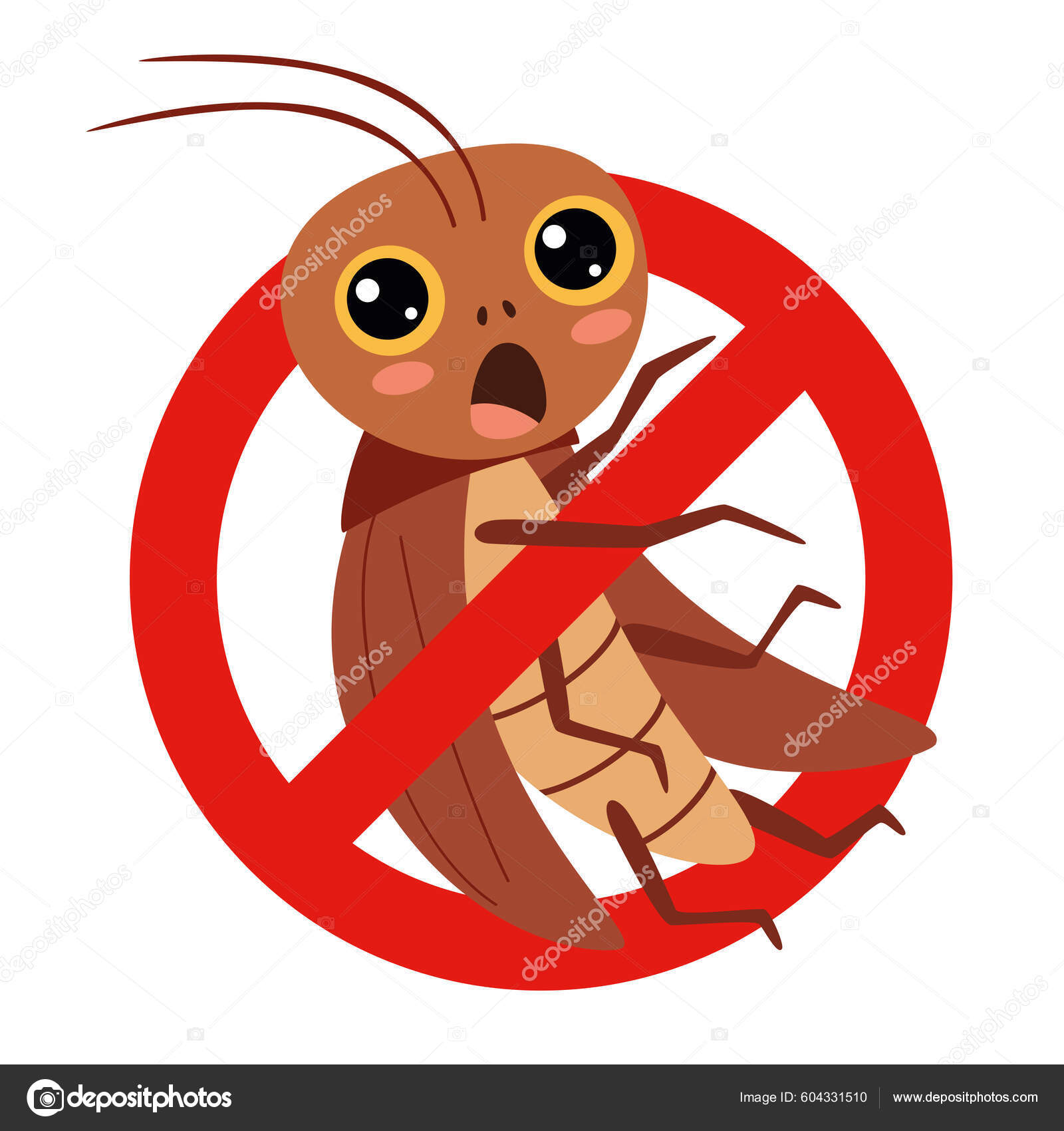 Cartoon Drawing Isolated Cockroach Stock Vector Image by ©yusufdemirci ...