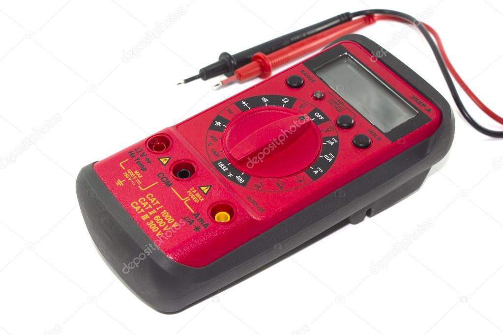 Professional digital multimeter — Stock Photo © singkamc #50343495