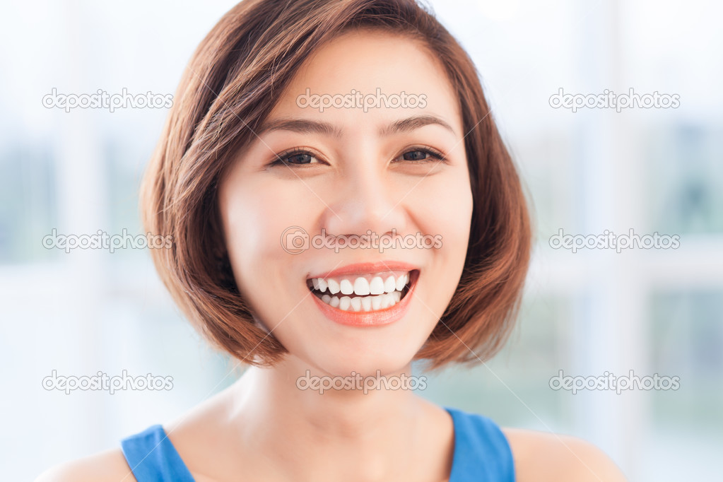 Laughing Woman Face