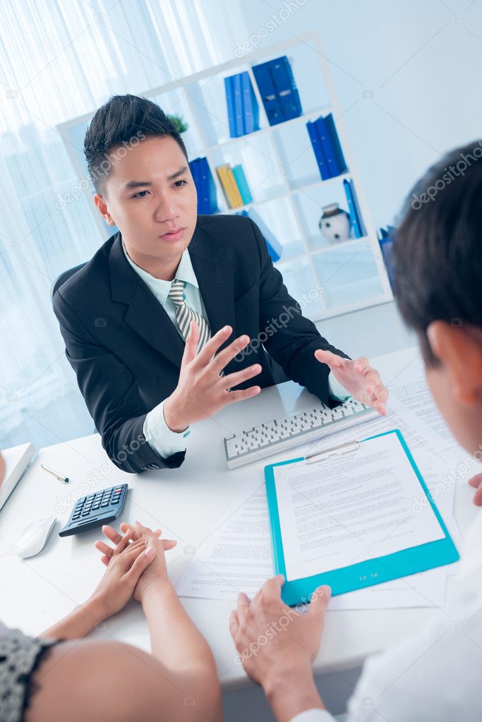 Explaining — Stock Photo © DragonImages #35838767 Explaining — Stock Photo © DragonImages #35838767