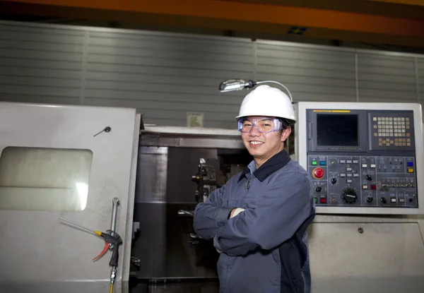 Mechanical technician of cnc machine Stock Photo by ©ndoeljindoel 18813531