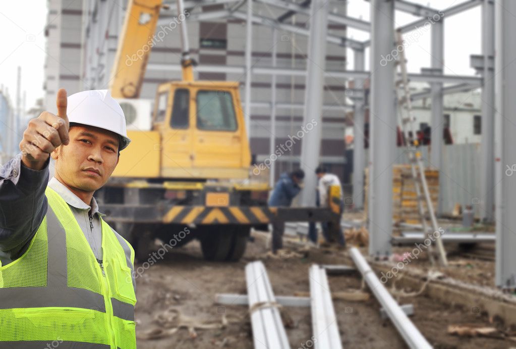 Foreman construction worker — Stock Photo © ndoeljindoel #18813275