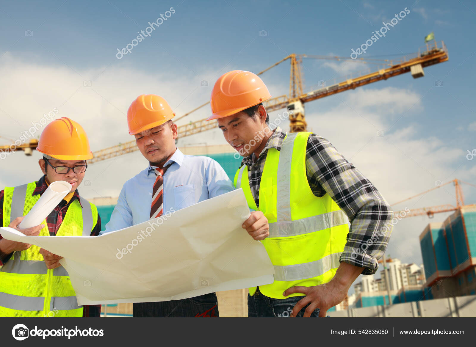 Construction Workers Working Together