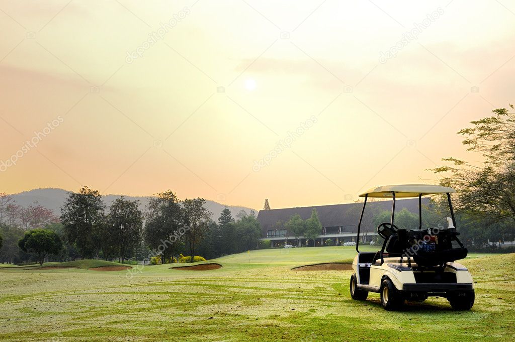 Golf club car — Stock Photo © 501room #31306529