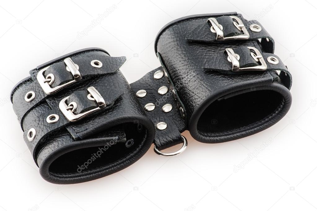 Black professional handcuffs Stock Photo by ©Dualshock 26164683
