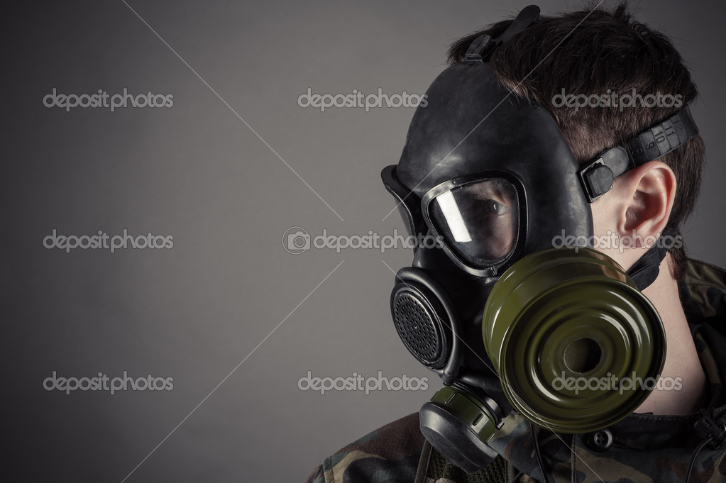 Man in a gas mask — Stock Photo © Dualshock #38231577