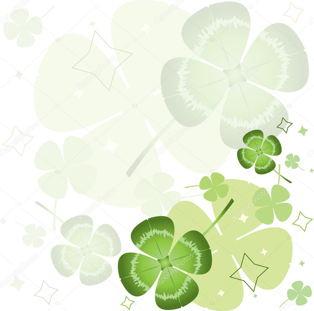 Clover leaf background Stock Vector by ©tanyakdesign 35735011
