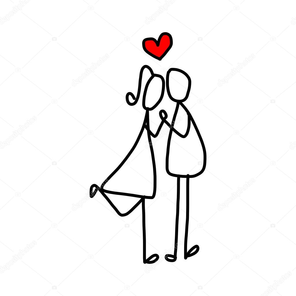 kreslený kreslené láska — Stock Vektor © atthameeni #39203487