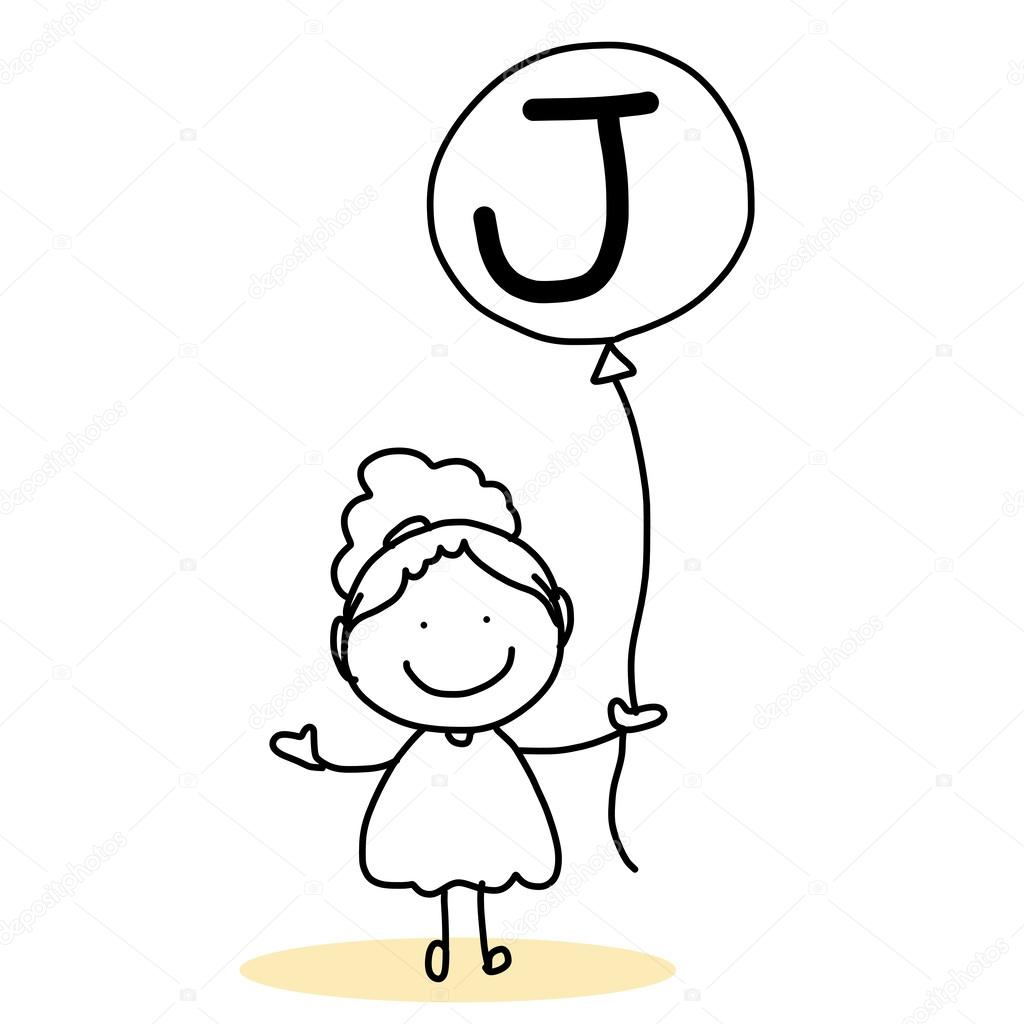Hand drawing cartoon happiness alphabet Stock Vector by ©atthameeni ...