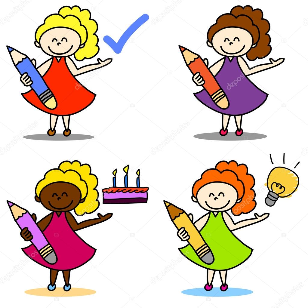 Hand drawing happy people Stock Vector Image by ©atthameeni #45225691