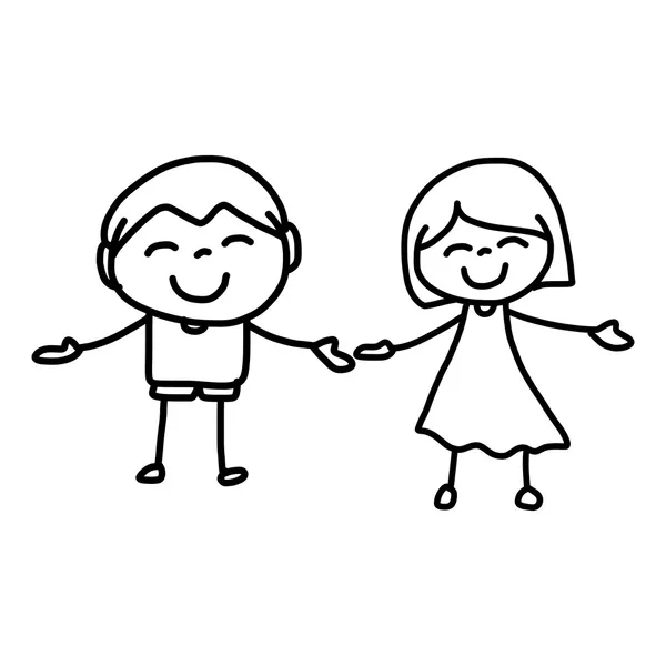 Cartoon happy kids playing — Stock Vector © atthameeni #49039357