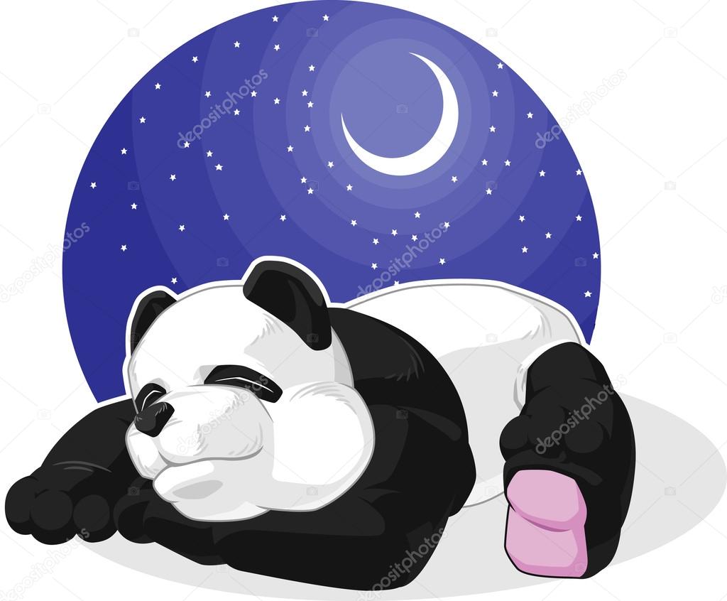 Panda Sleeping Stock Vector Image by ©BluezAce #34179745
