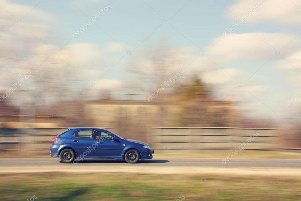 Car rushing on the road — Stock Photo © oliverleicher #22189901