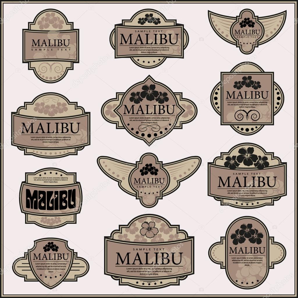 Set of ornate labels. Stock Vector Image by ©Nelya_76 #12099413
