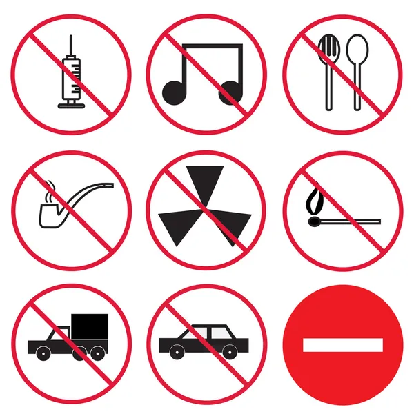 Prohibition Warning Signs Traffic Stock Vector Image by ©ii-graphics ... Prohibition Warning Signs Traffic Stock Vector Image by ©ii-graphics ...