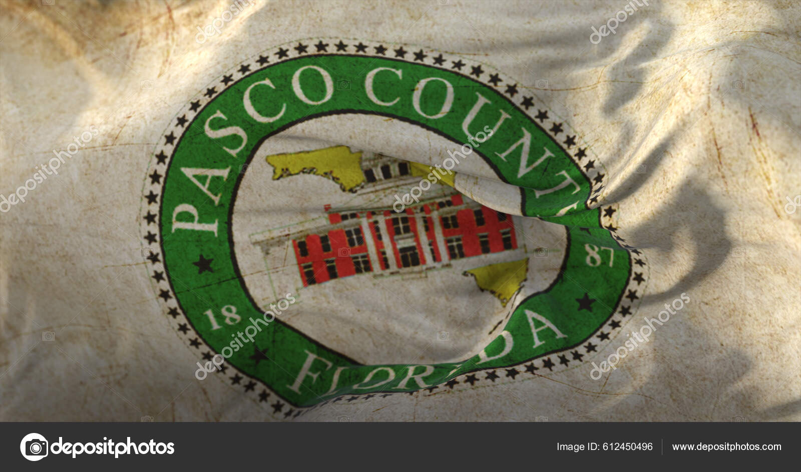 Pasco Old Flag County State Florida United States America — Stock Photo ...
