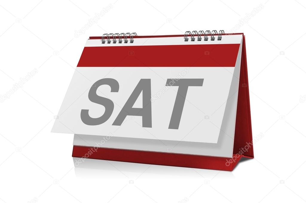 Calendar of Saturday Stock Photo by ©nirutdps 43984097