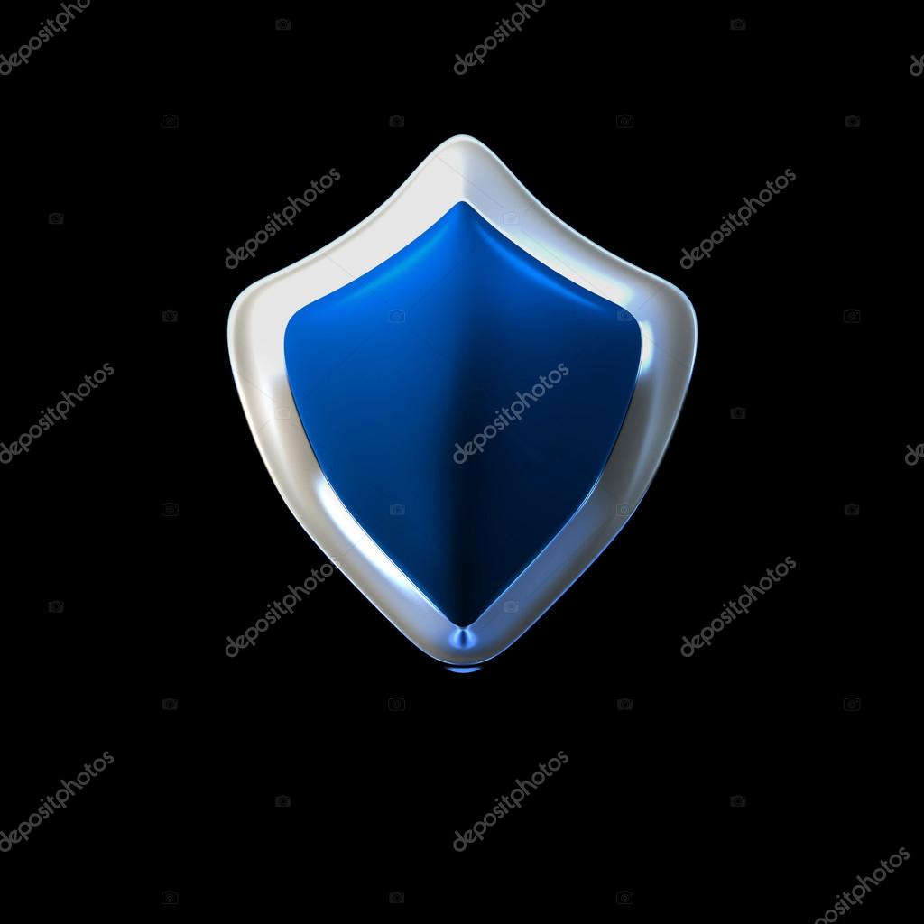 Blue Defence Icon — Stock Photo © PixelEurope #19632253