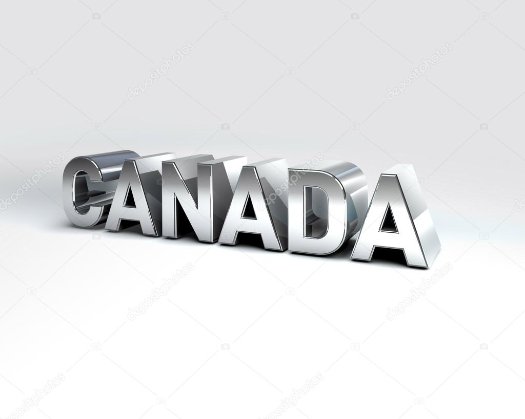 3D Country Text of CANADA — Stock Photo © PixelEurope #19795393
