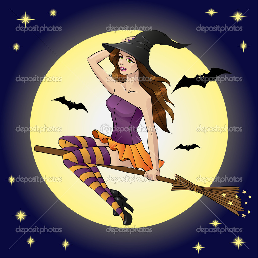 Bruja medianoche Vector de stock por ©Andreeva_Marina 12765860
