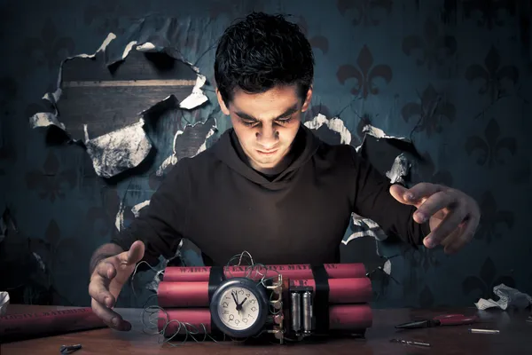 Dynamite time bomb on a black background Stock Photo by ©fergregory ...