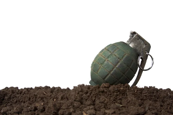 Green grenade on a battlefield at dusk Stock Photo by ©fergregory 12283264