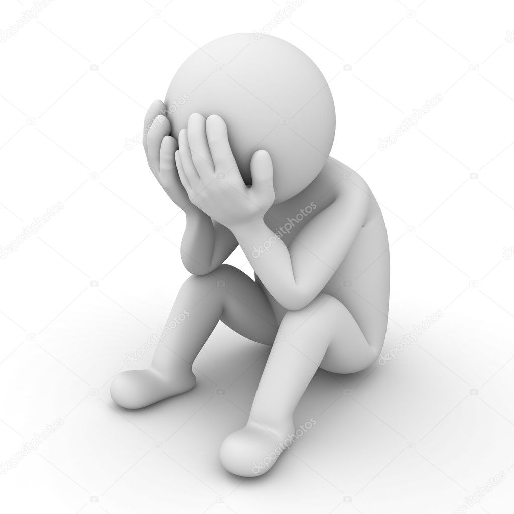 Ashamed Person Cartoon